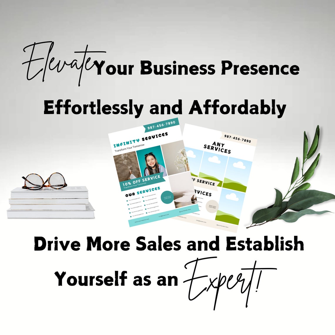 Business Flyers Canva Templates, Small Business Template, Marketing ...