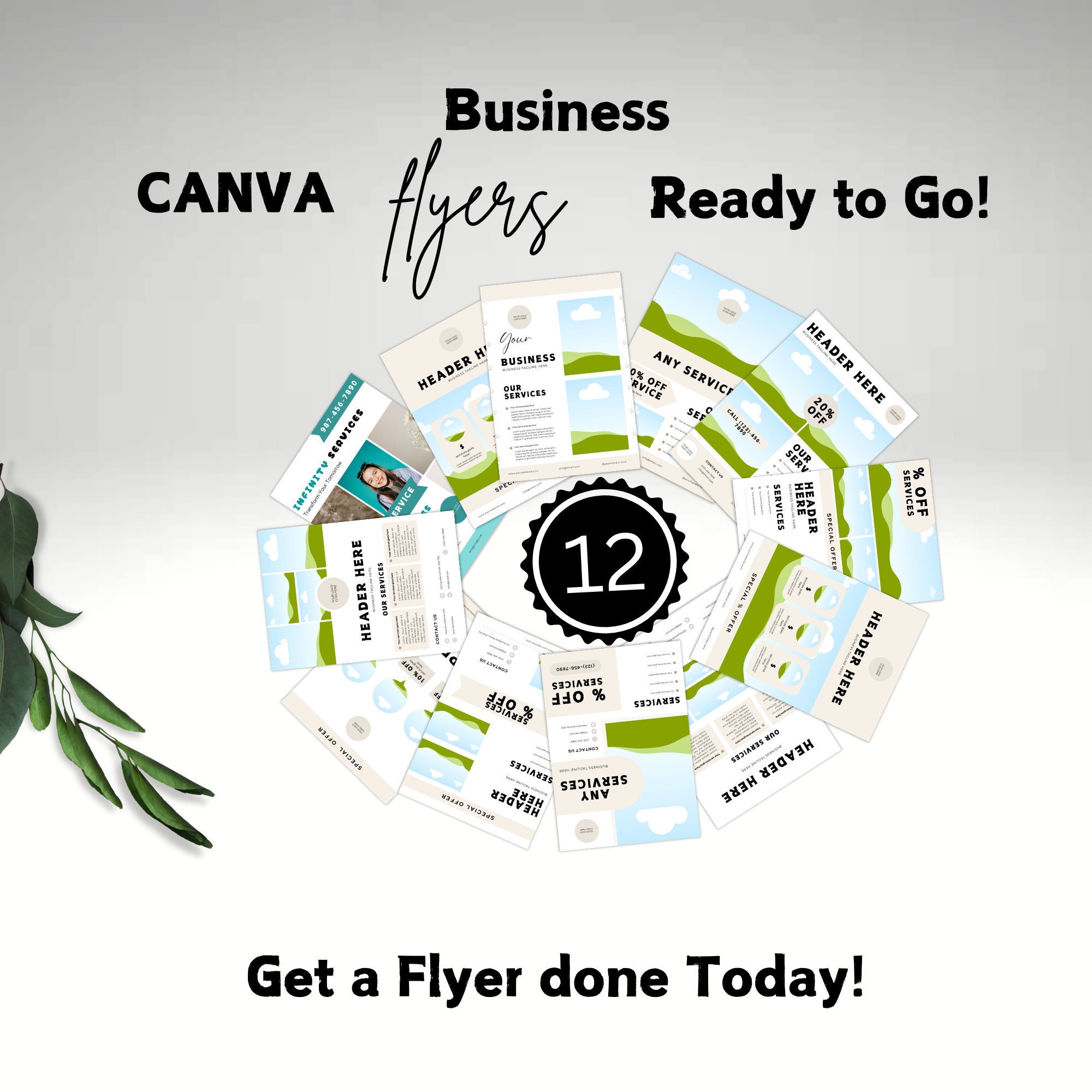 Business Flyers Canva Templates, Small Business Template, Marketing ...