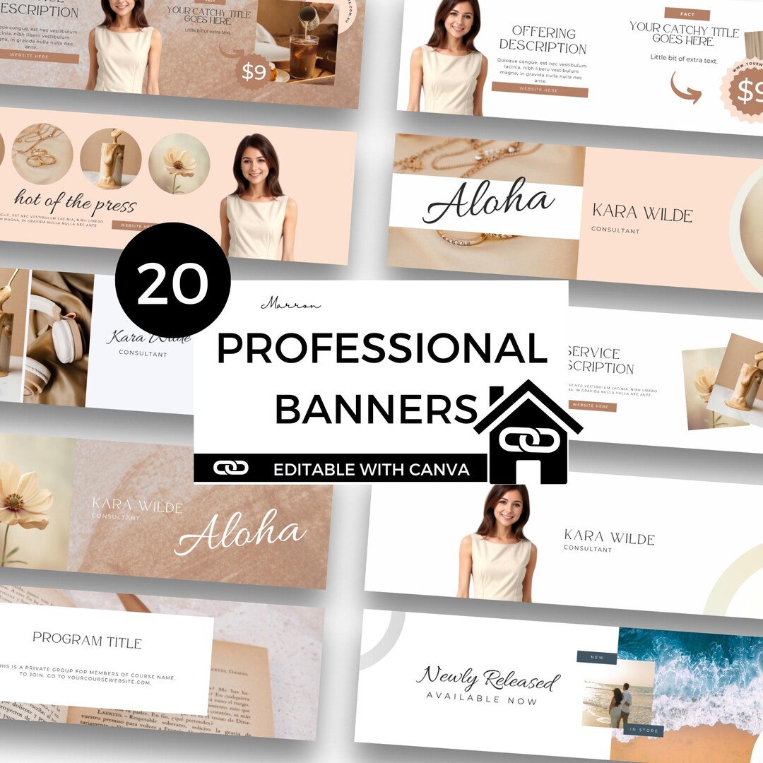 Professional Banners, Professional Platforms Template, Canva Template ...