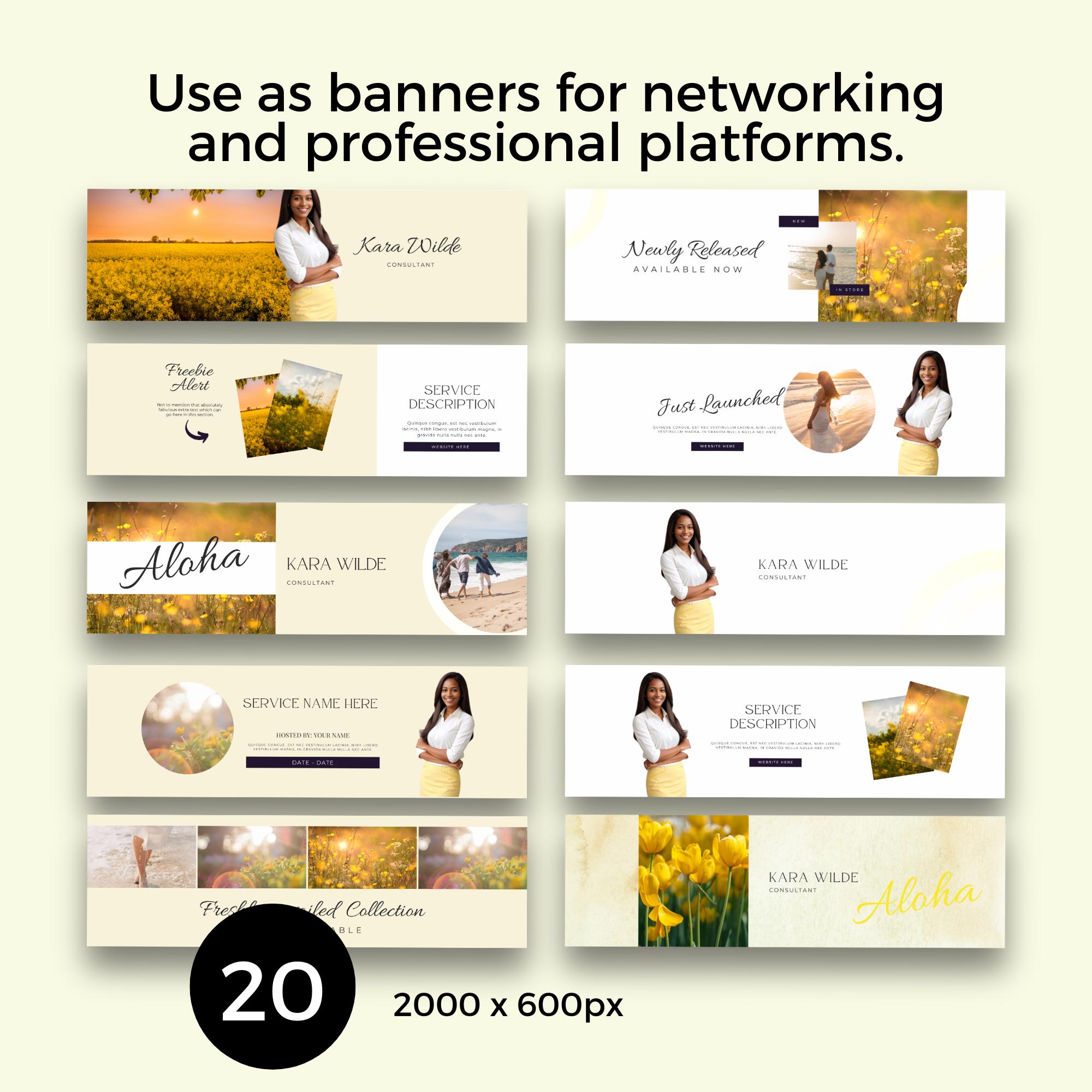 Professional Banners, Canva Banner Template, Professional Header ...