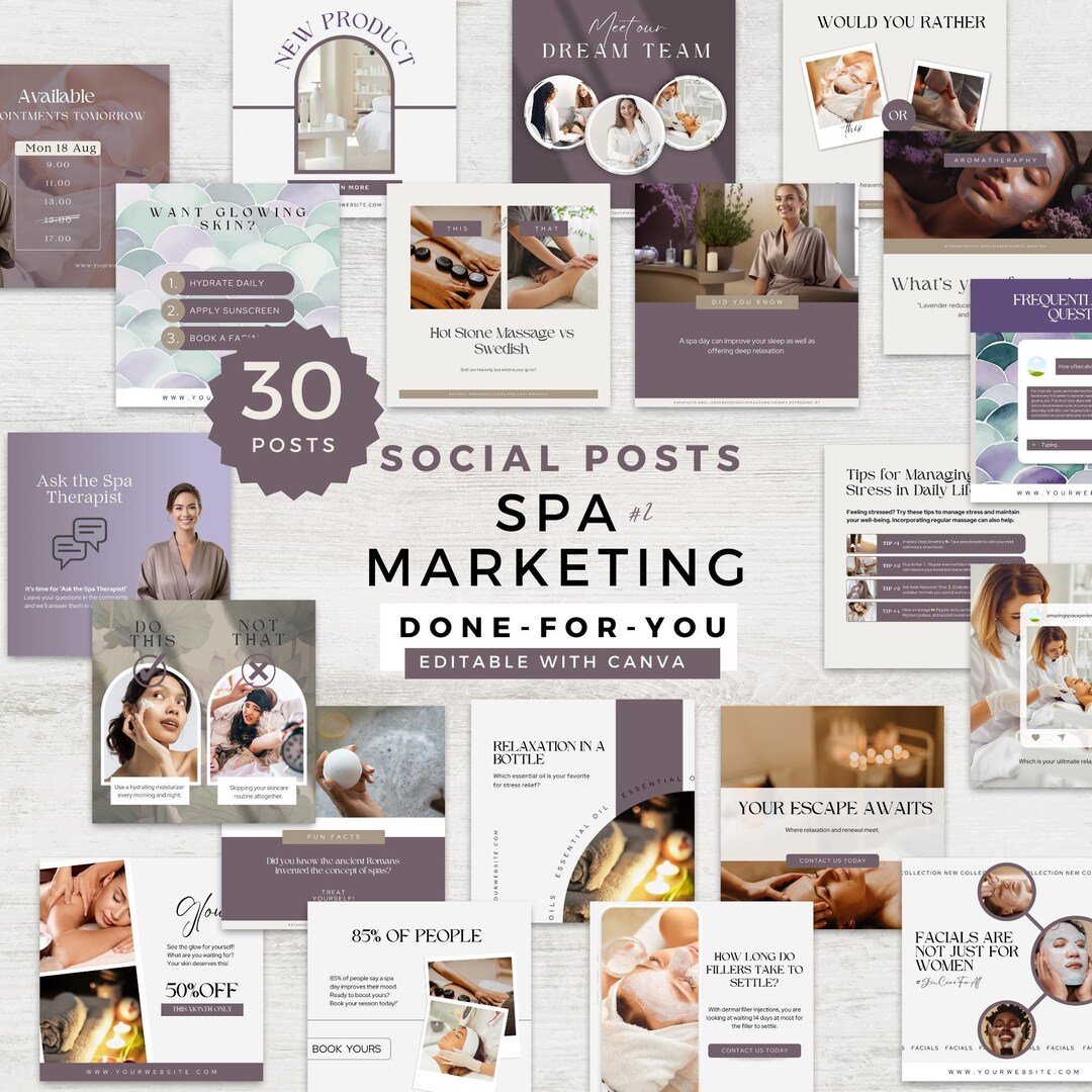 Luxury Spa Instagram Posts, Massage Therapist Social Media, Instagram ...