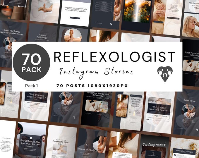 Reflexology Instagram Template, Reflexology Foot, Instagram Content ...