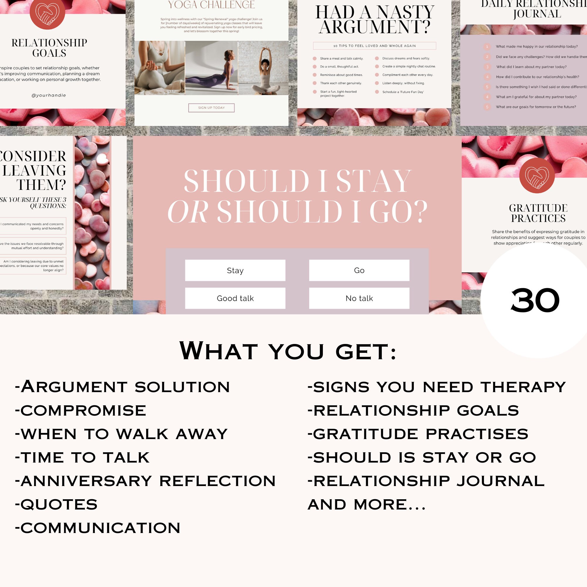 Relationships Social Media Posts INSTANT DOWNLOAD Therapist Post ...