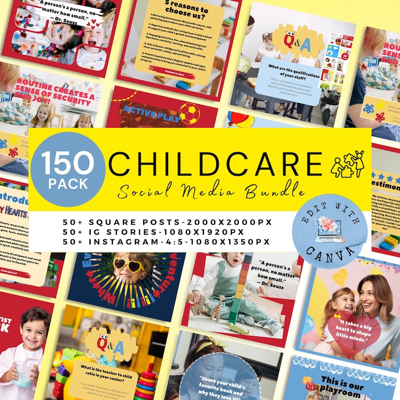 150 Daycare Social Media Posts and Stories | Preschool Instagram ...