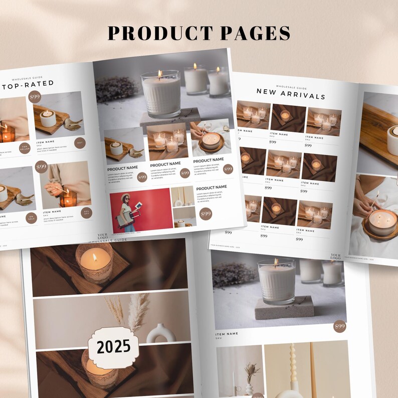 Product Catalogue, Wholesale Line Sheet Canva Template, Business ...