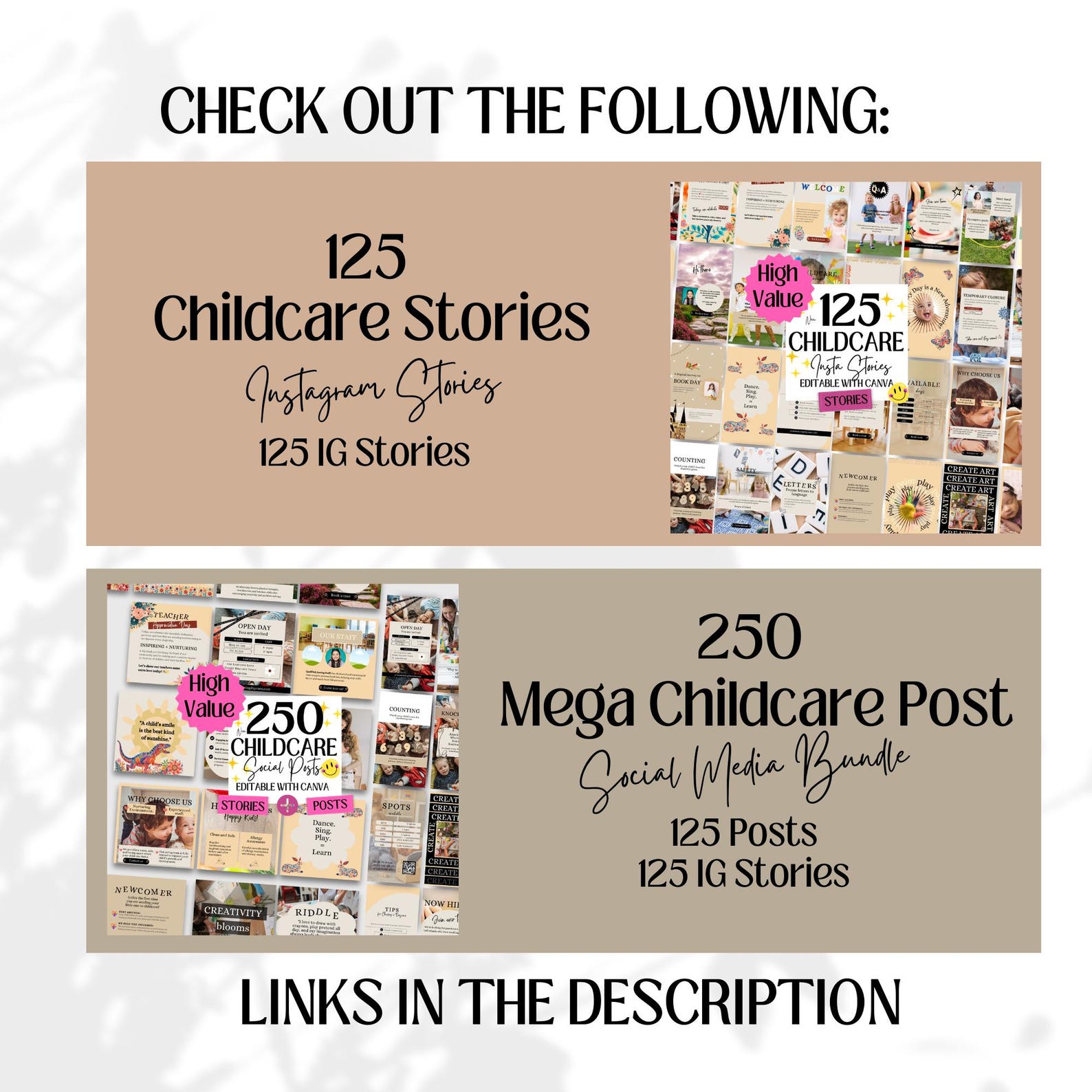 Childcare Social Media Posts, Early Learning Center Posts, Instagram ...