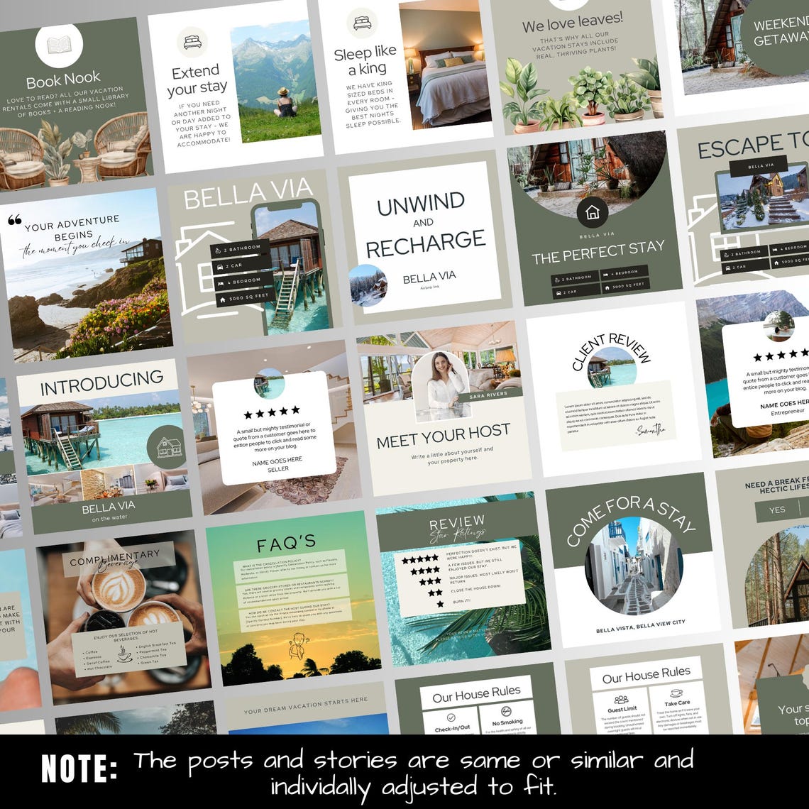 Airbnb Social Media Posts, Short Stay Instagram Posts, Facebook Posts ...