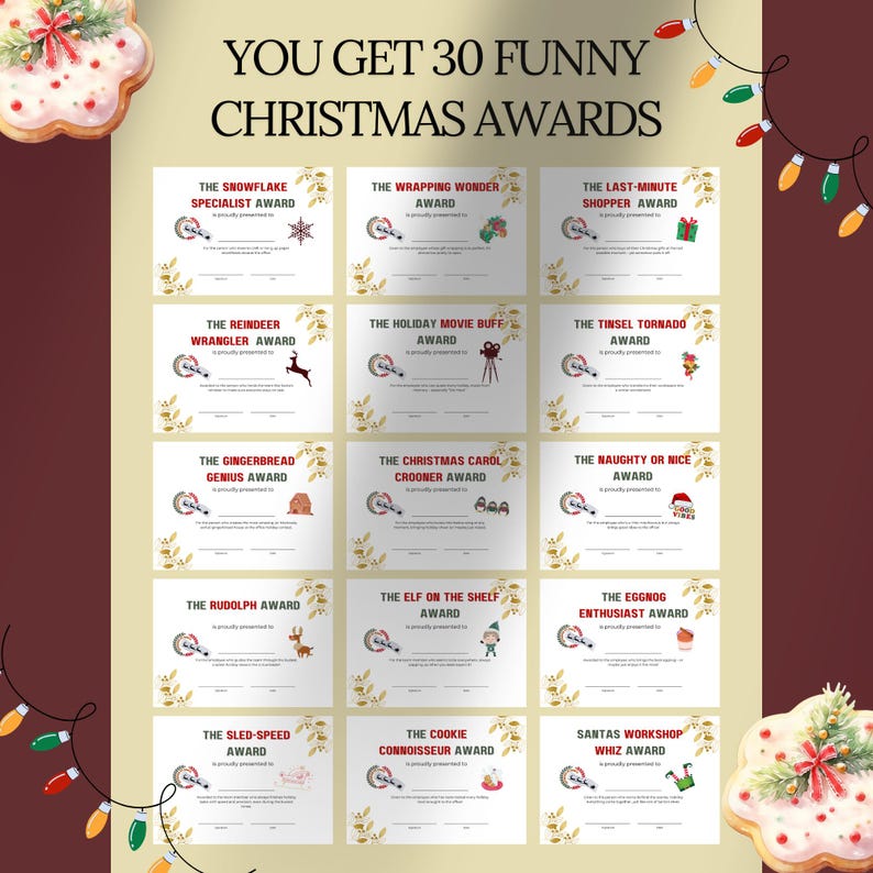Funny Employee Christmas Awards, Employee Appreciation, Funny Work ...