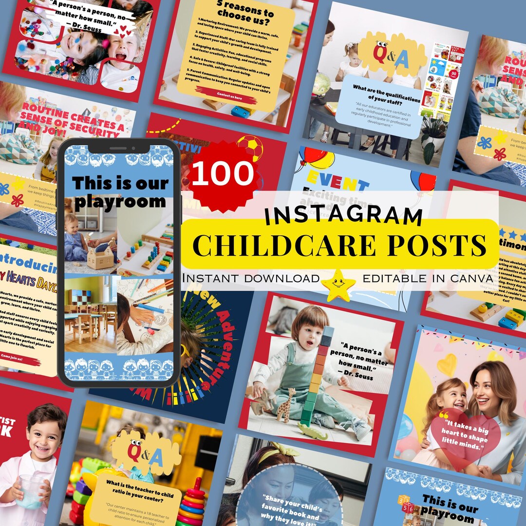 100 Daycare Social Media Posts and Stories | Preschool Instagram ...