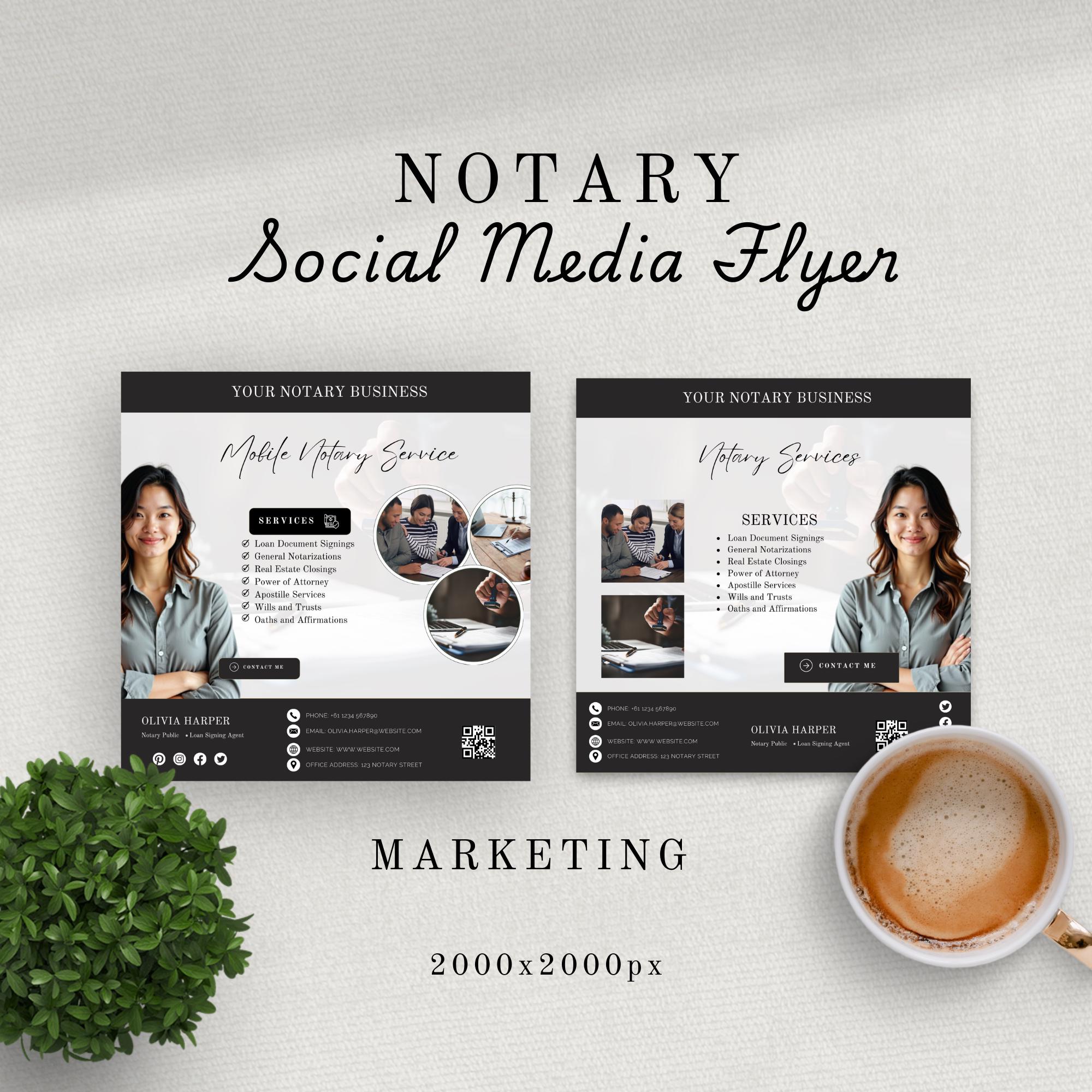 Notary Public Flyer Bundle, Small Business Flyers, Notary Tear off ...