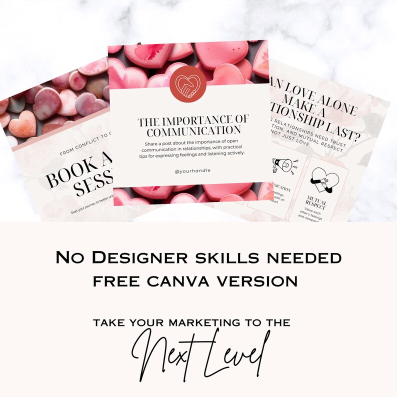 Relationships Social Media Posts INSTANT DOWNLOAD Therapist Post ...