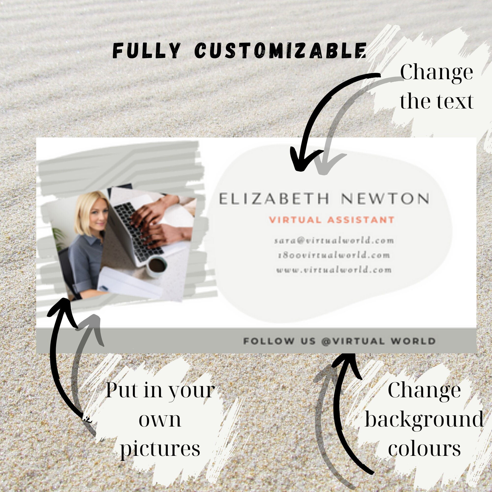 Virtual Assistant Email Signature, Email Signature, Gmail Signature ...