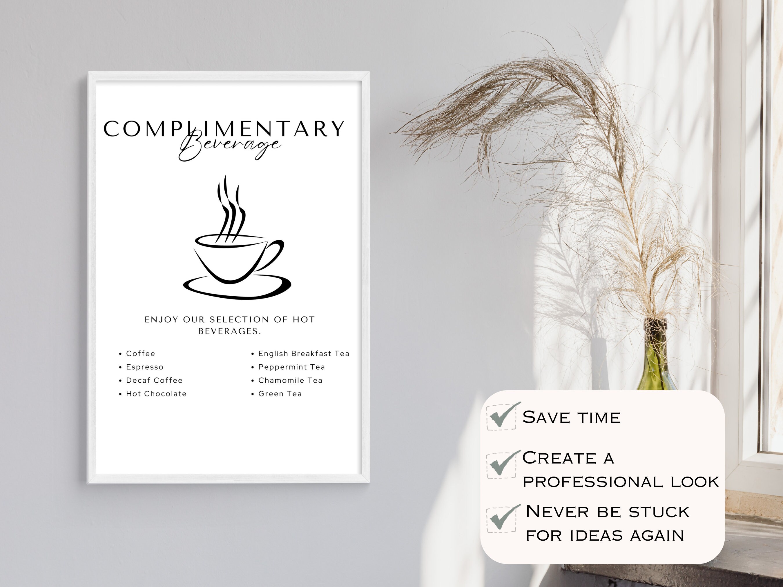Air BNB Signs Bundle, Simple Signs, WIFI Password, Host Welcome, Check ...