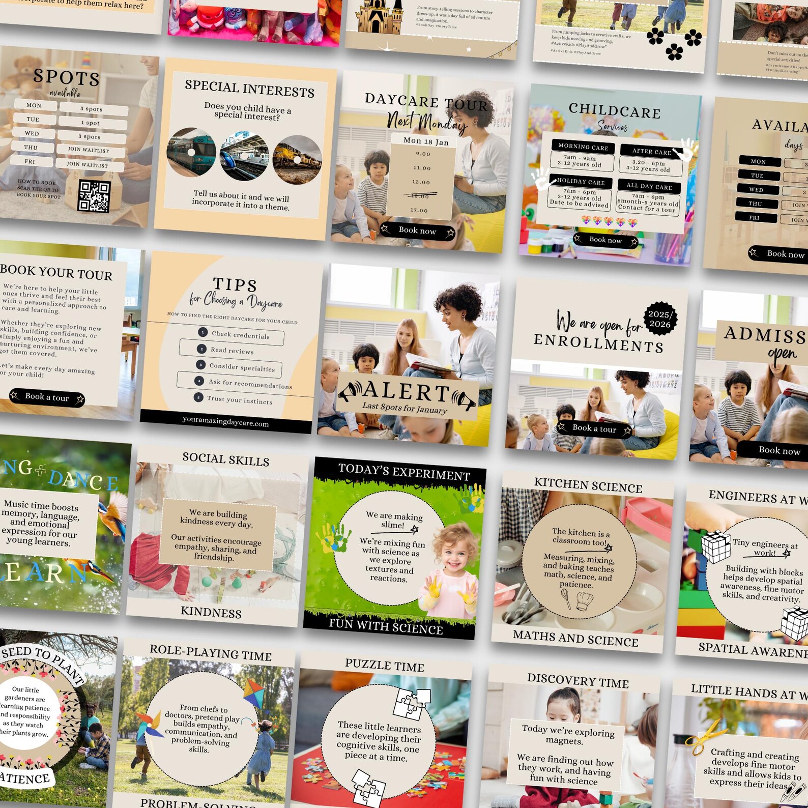 Childcare Social Media Posts, Early Learning Center Posts, Instagram ...