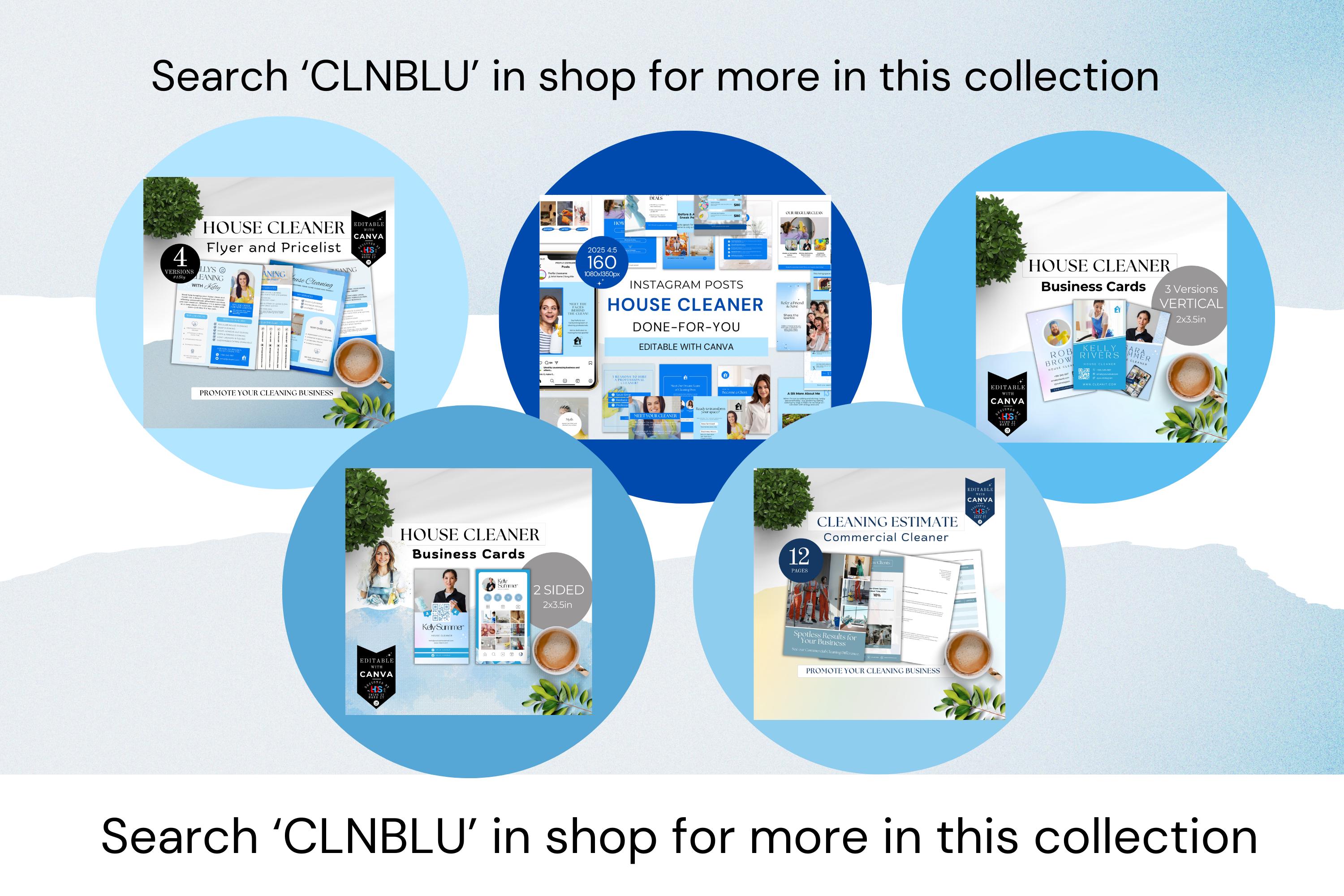 House Cleaning Social Media Posts, Canva Templates, Editable Posts for ...
