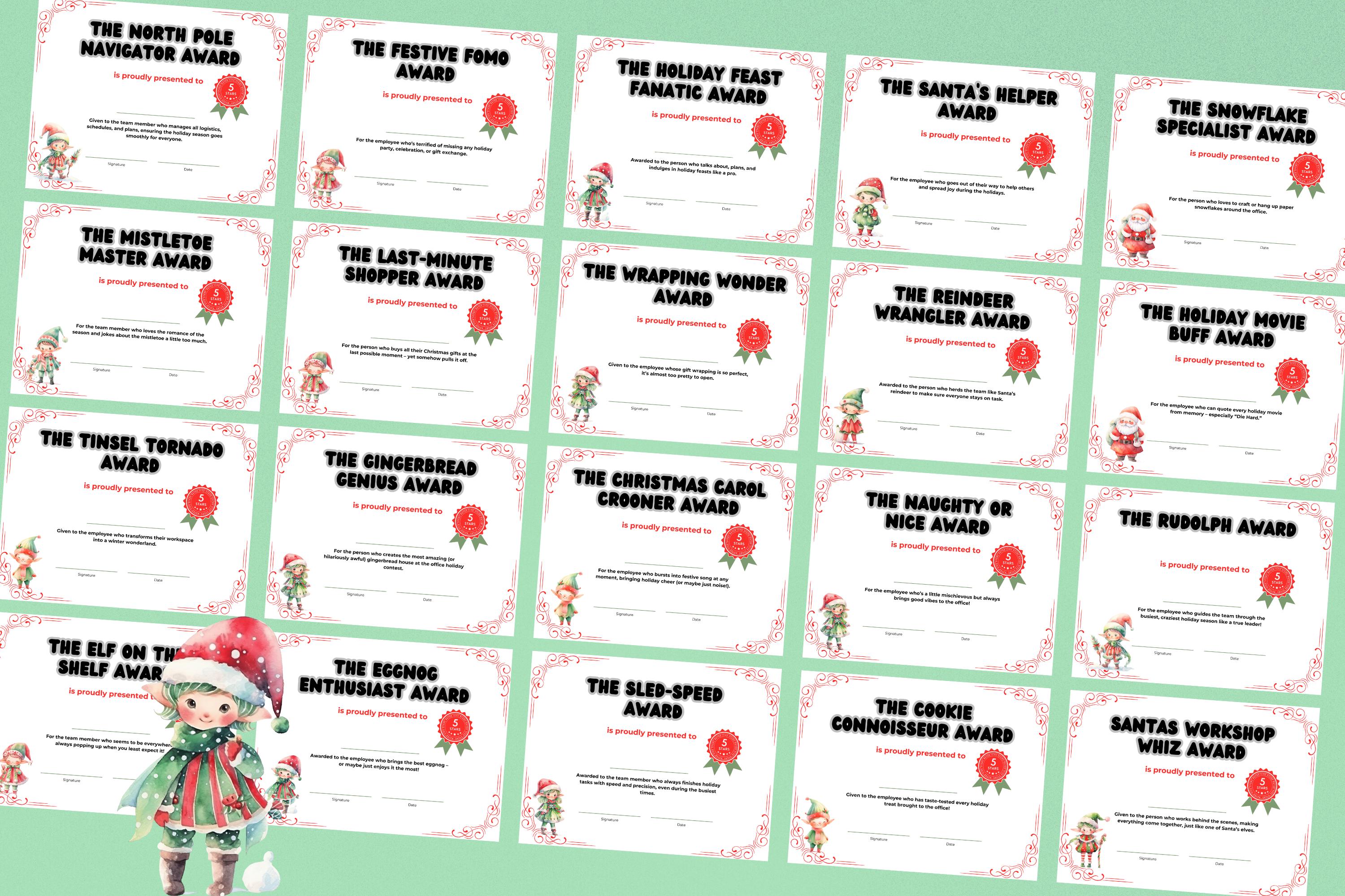 30 Funny Christmas Employee Appreciation Awards, Staff Recognition ...