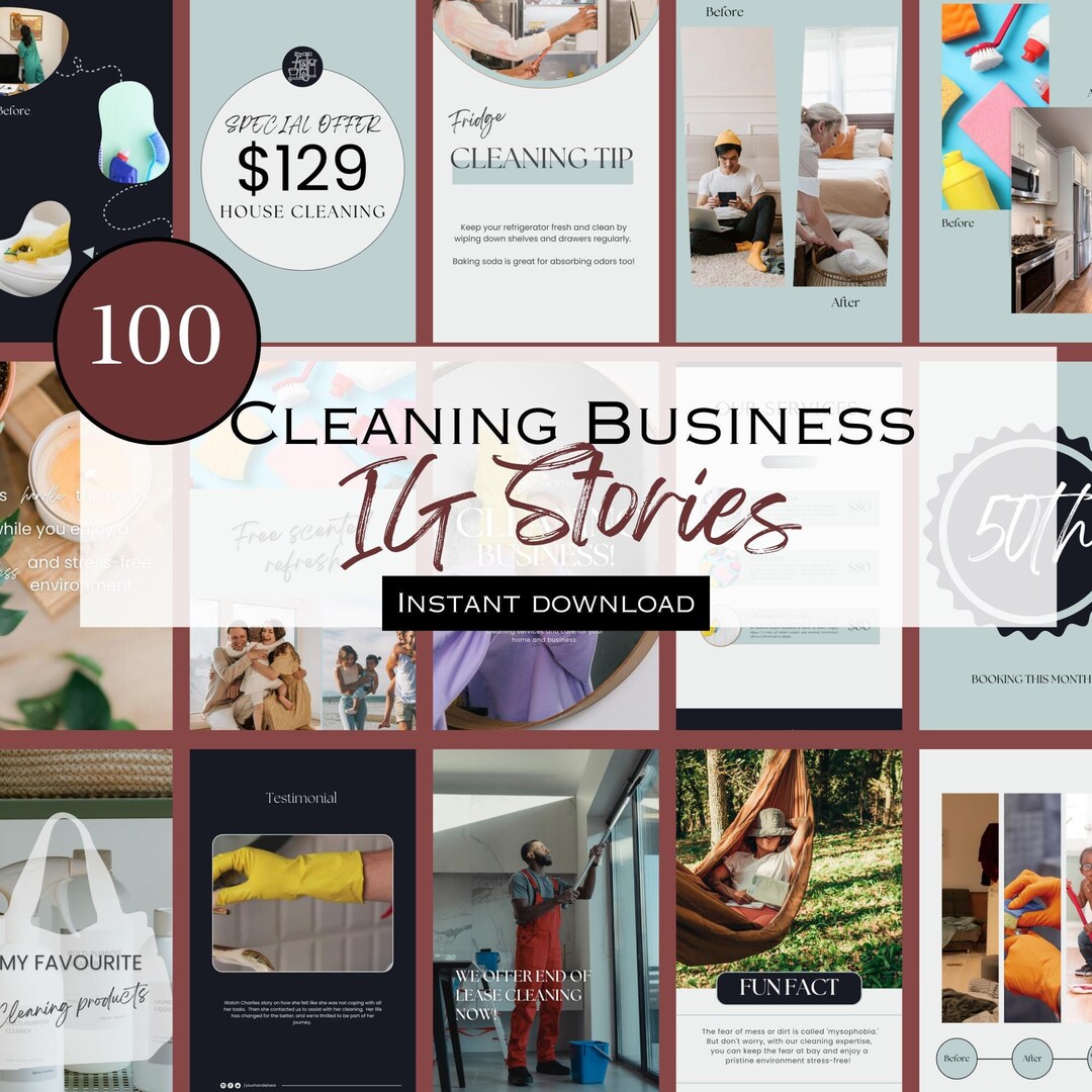 Cleaning Business Instagram Stories | Professional Cleaner Social Media ...