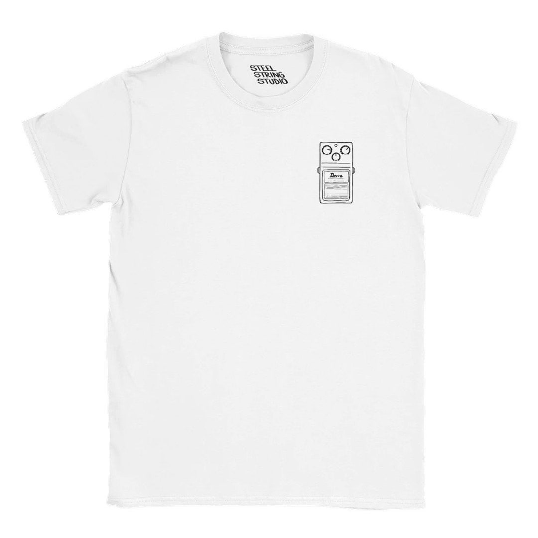 Overdrive Guitar Pedal T-shirt Black Outline Classic Gender - Etsy