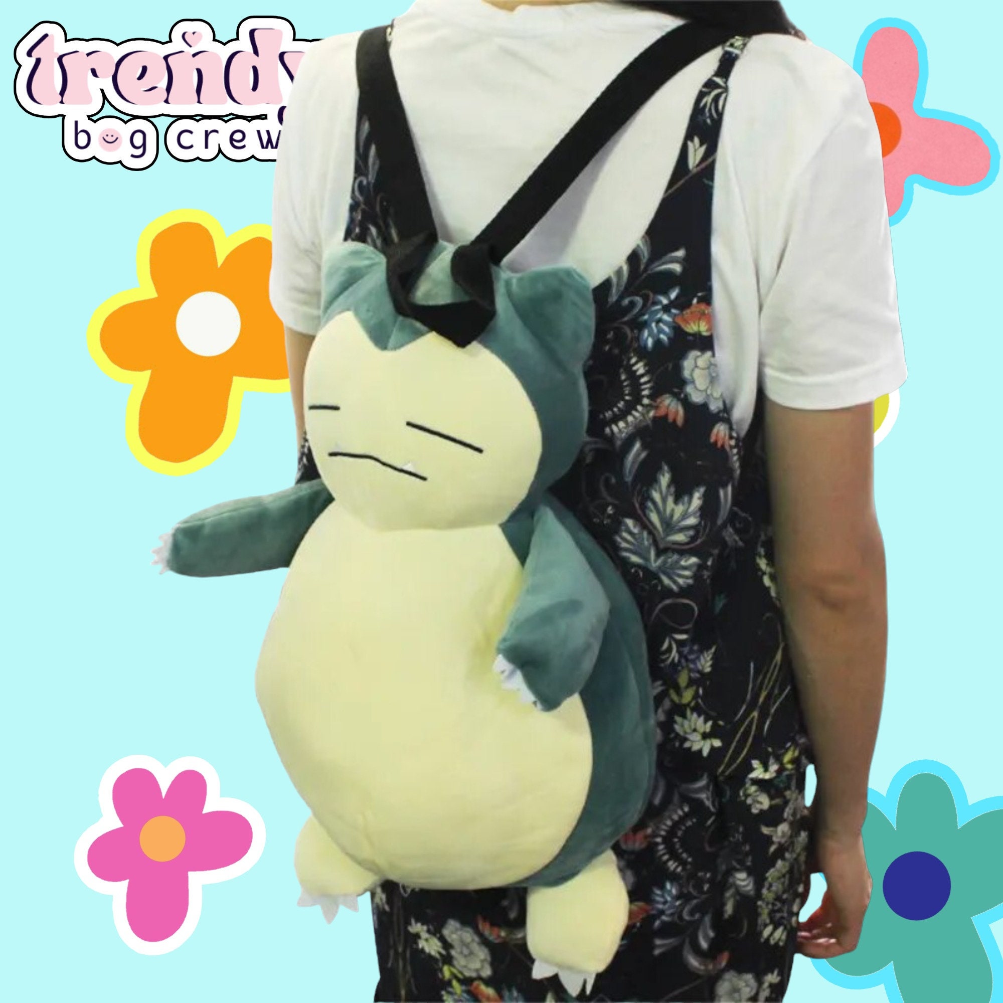 Snorlax Backpack Snorlax Pokemon Bag Y2k Snorlax Backpack Etsy