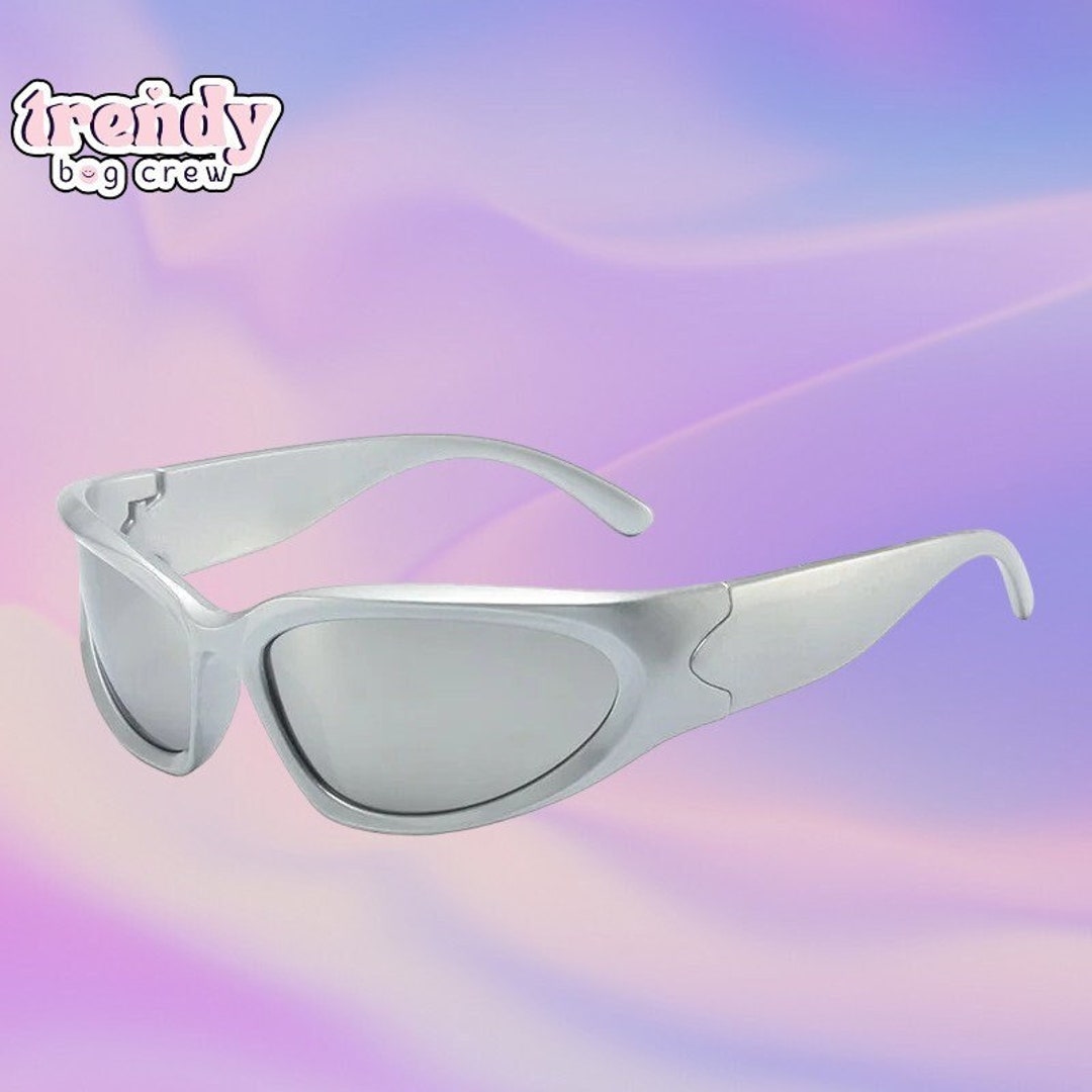 Vintage Y2K Glasses, Colorful Retro Style, 2000s Trend, Fashion ...