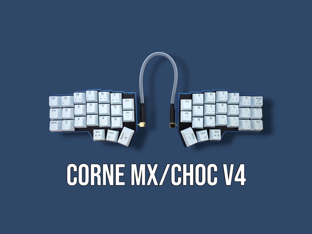 Corne V4 MX or Choc Split Ergonomic Keyboard With RGB LED Backlights ...