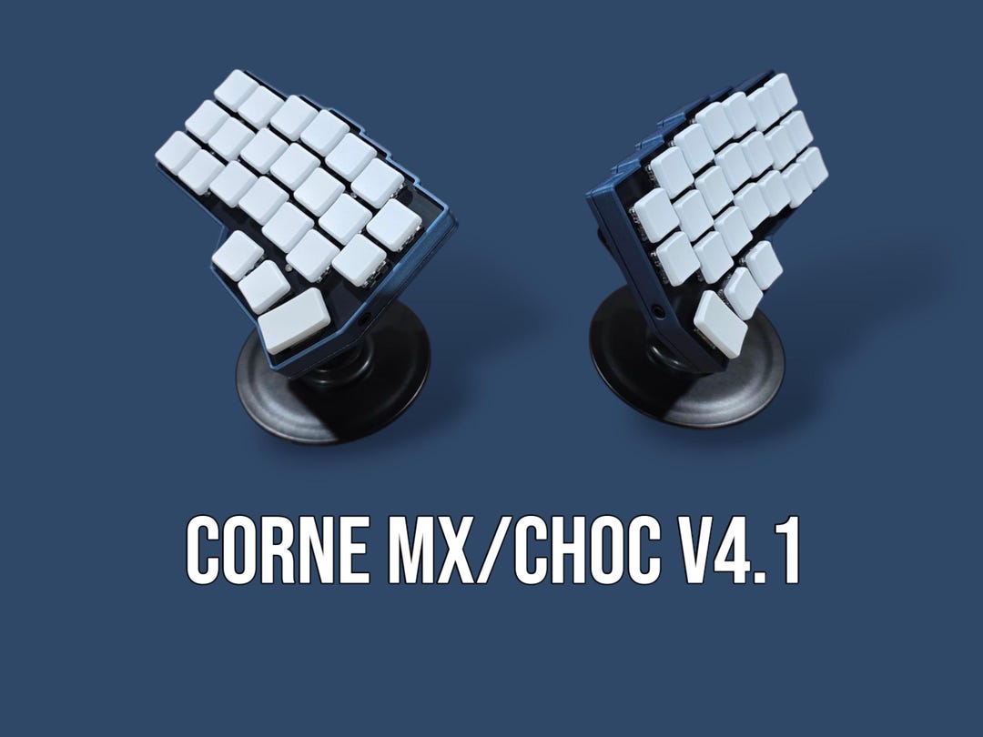 Corne V4.1 Wired Split Keyboard With Tenting-tilting Kit, RGB LED ...