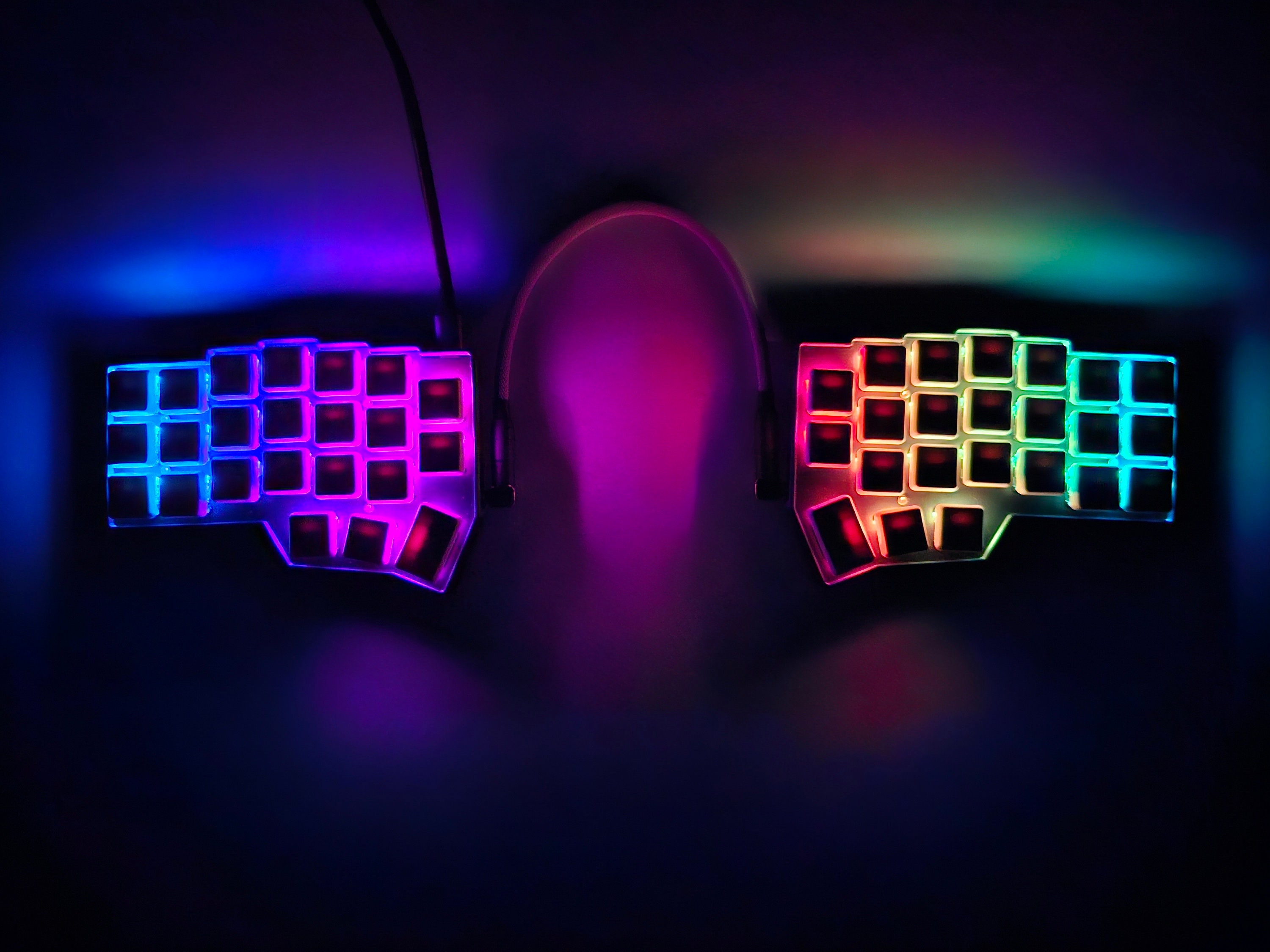 Ready to Use: Corne Mx/kailh Choc V4 Fully Assembled Split Ergonomic ...