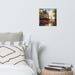 French Street Cafe Art Print - 10x10, 12x12, 14x14, 16x16 & 18x18 ...
