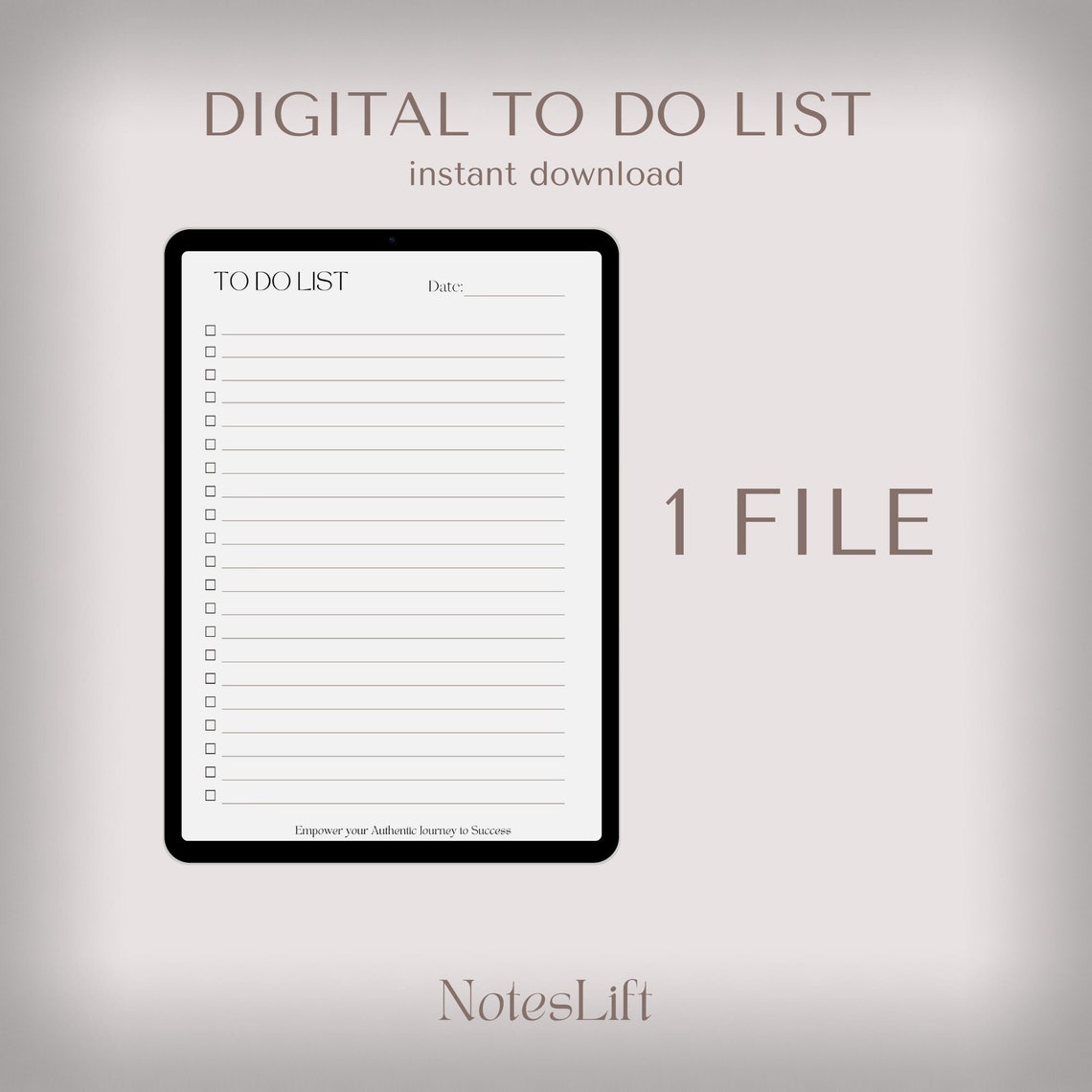 Digital to Do List Goodnotes Template, Undated to Do List Template ...