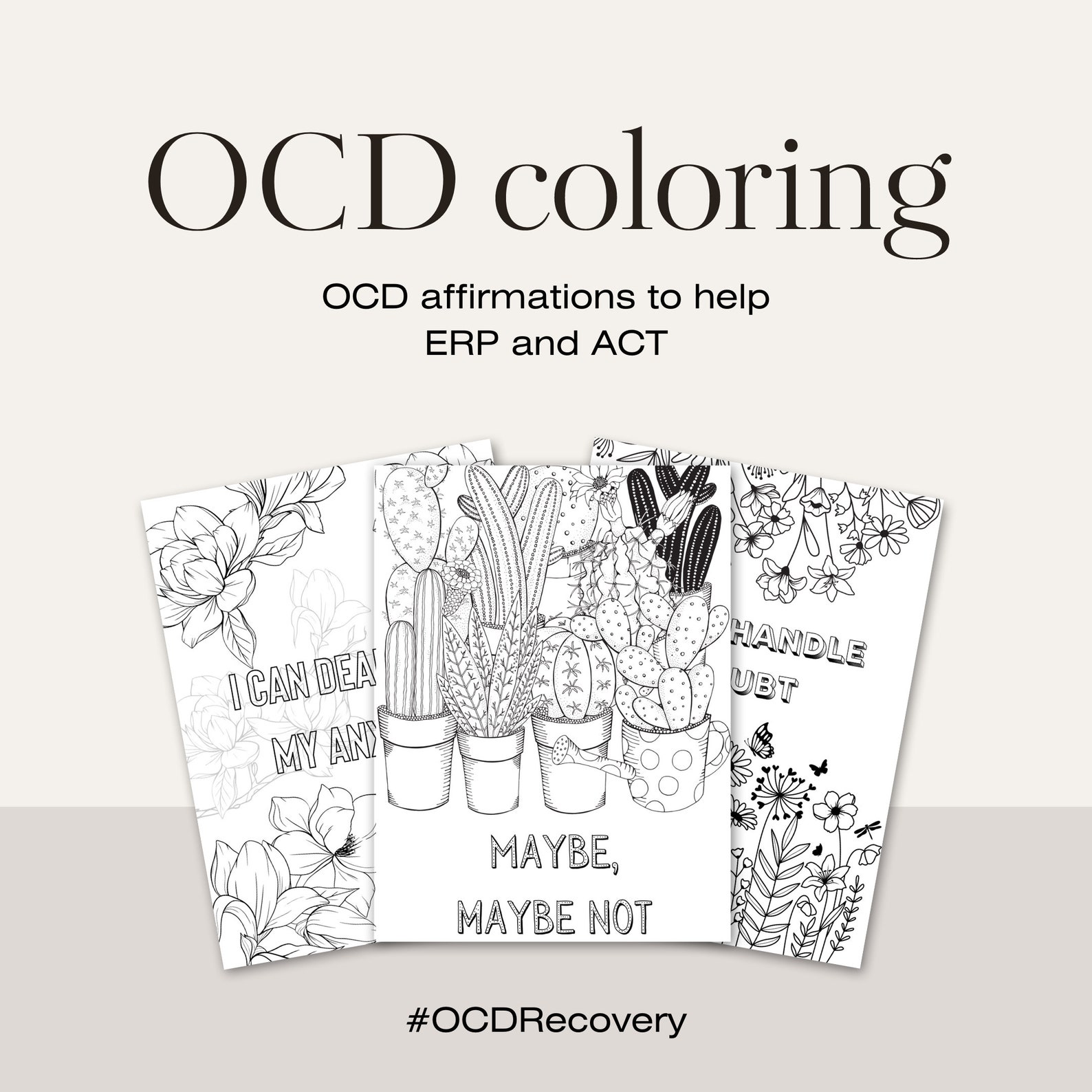 OCD Coloring Worksheets - 30 OCD Printable Sheets to Color for Healing ...
