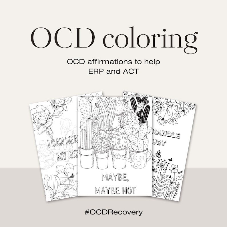 OCD Coloring Worksheets - 30 OCD Printable Sheets to Color for Healing ...