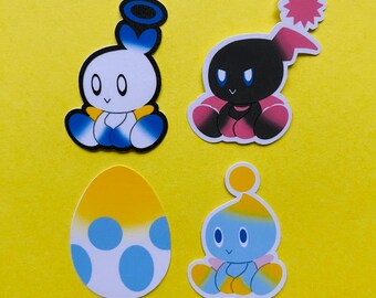 Sonic: Chao Vinyl Sticker Set | Chao, Hero Chao, Dark Chao, Chao Egg ...