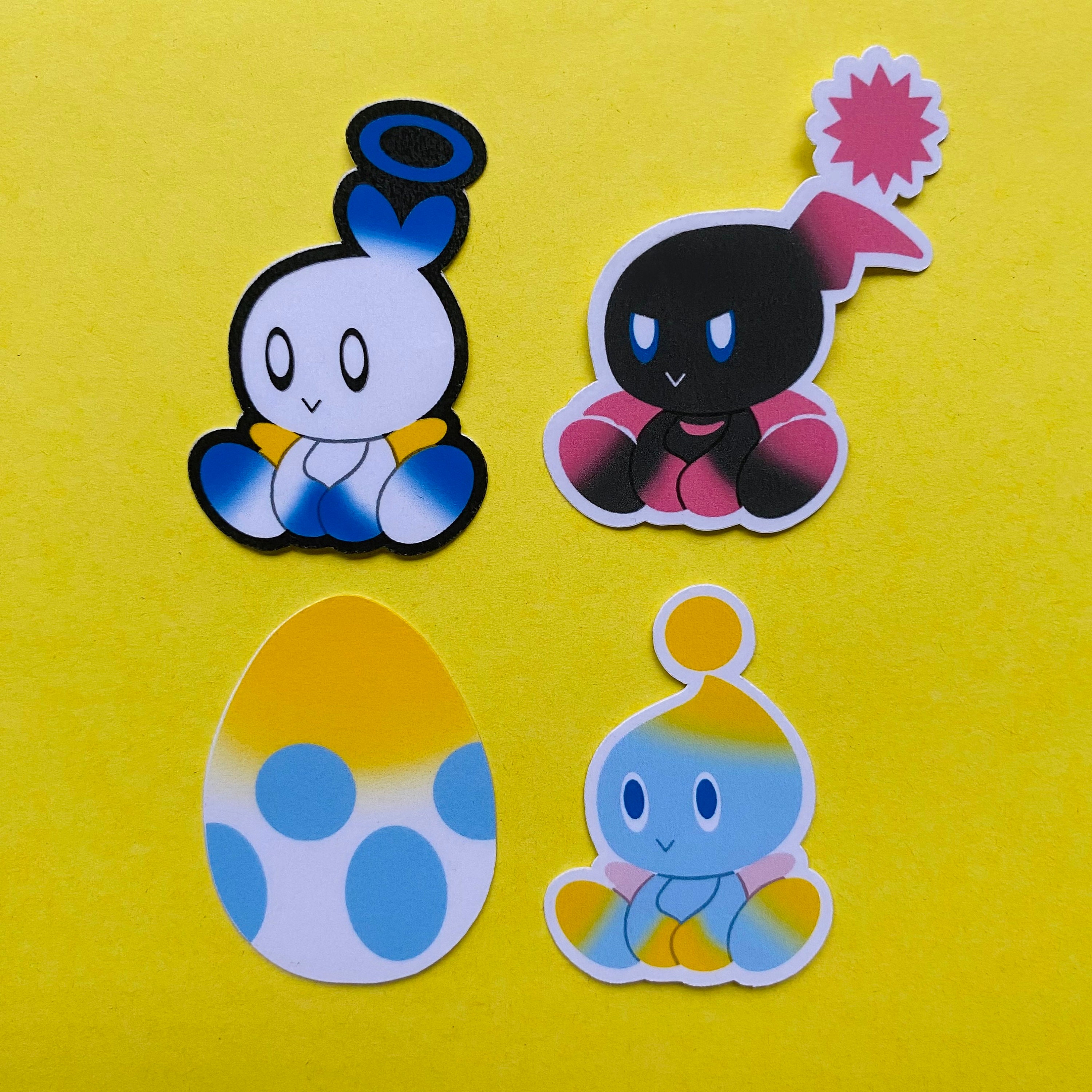 Chao From the Sonic the Hedgehog Franchise Stickers - Etsy