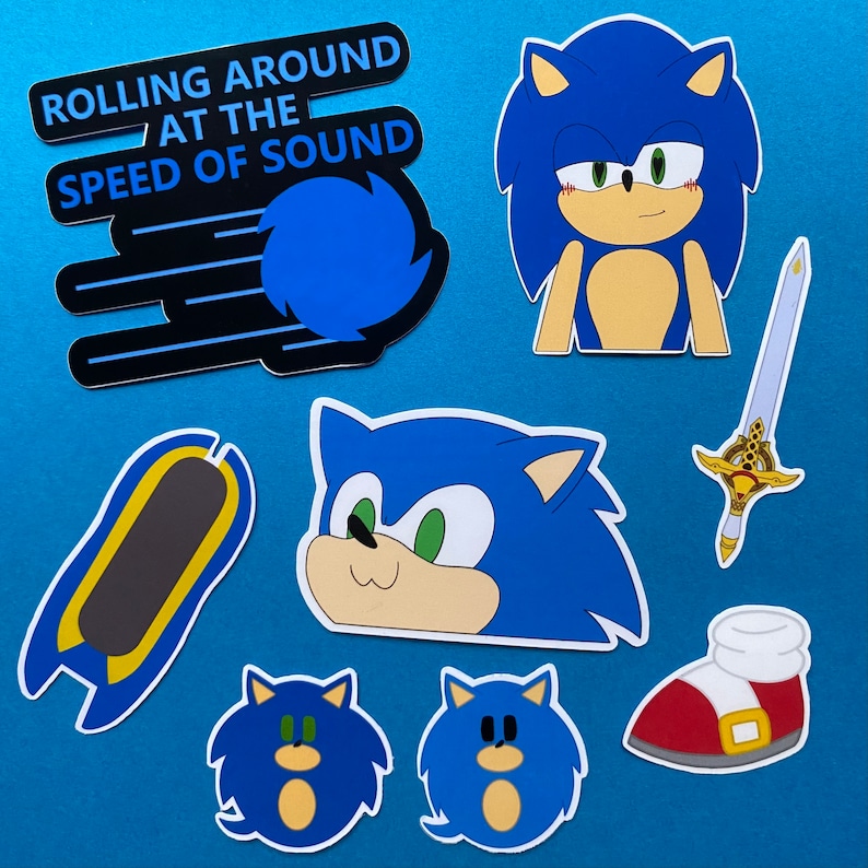Sonic the Hedgehog Stickers - Etsy