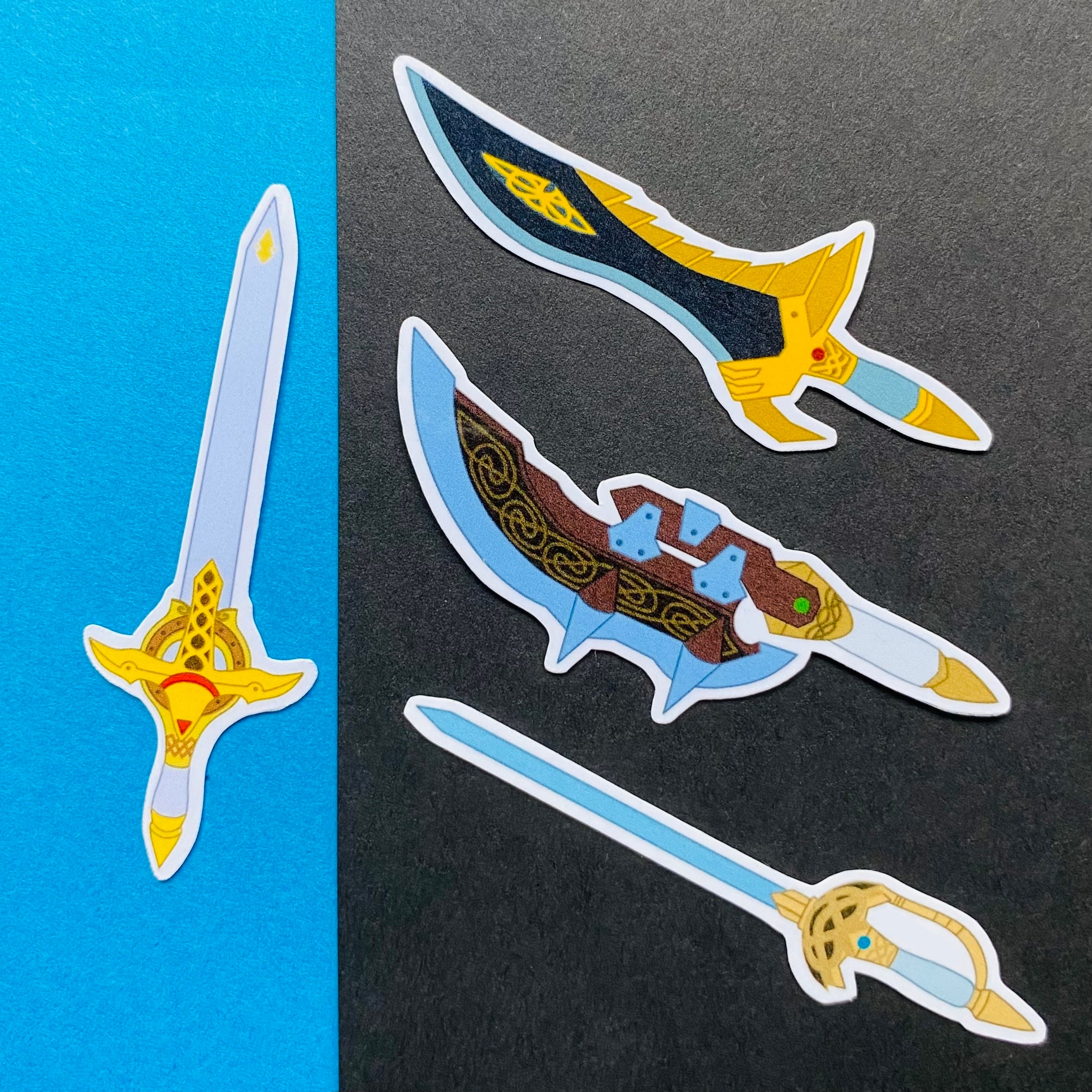 Swords From the Sonic the Hedgehog Franchise Stickers - Etsy