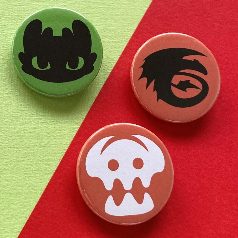 Dragon Button - Etsy