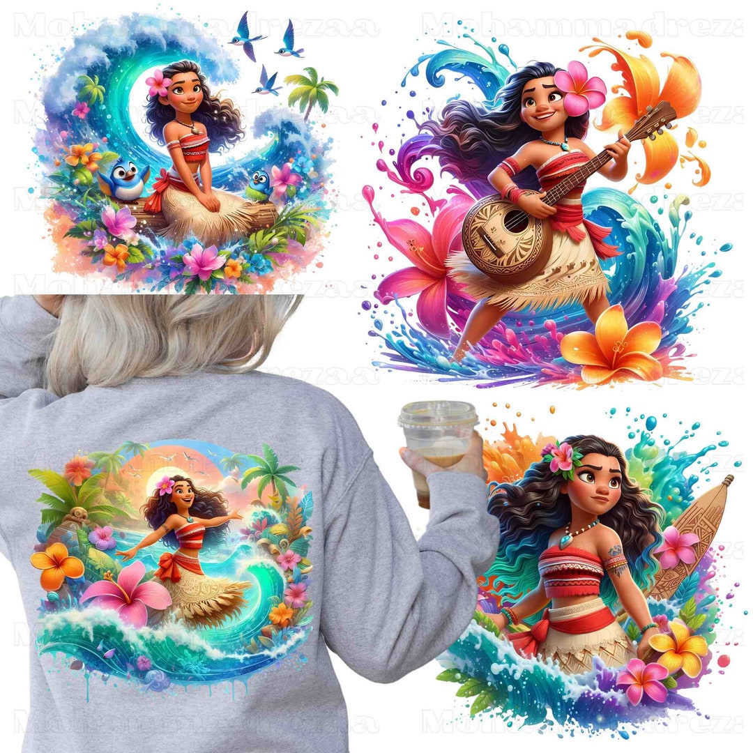 Moa Na Splash and Watercolor PNG High Quality, Princess Watercolor Png ...