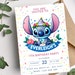 Stitch Birthday Invitation Template | Customizable Party Invite ...