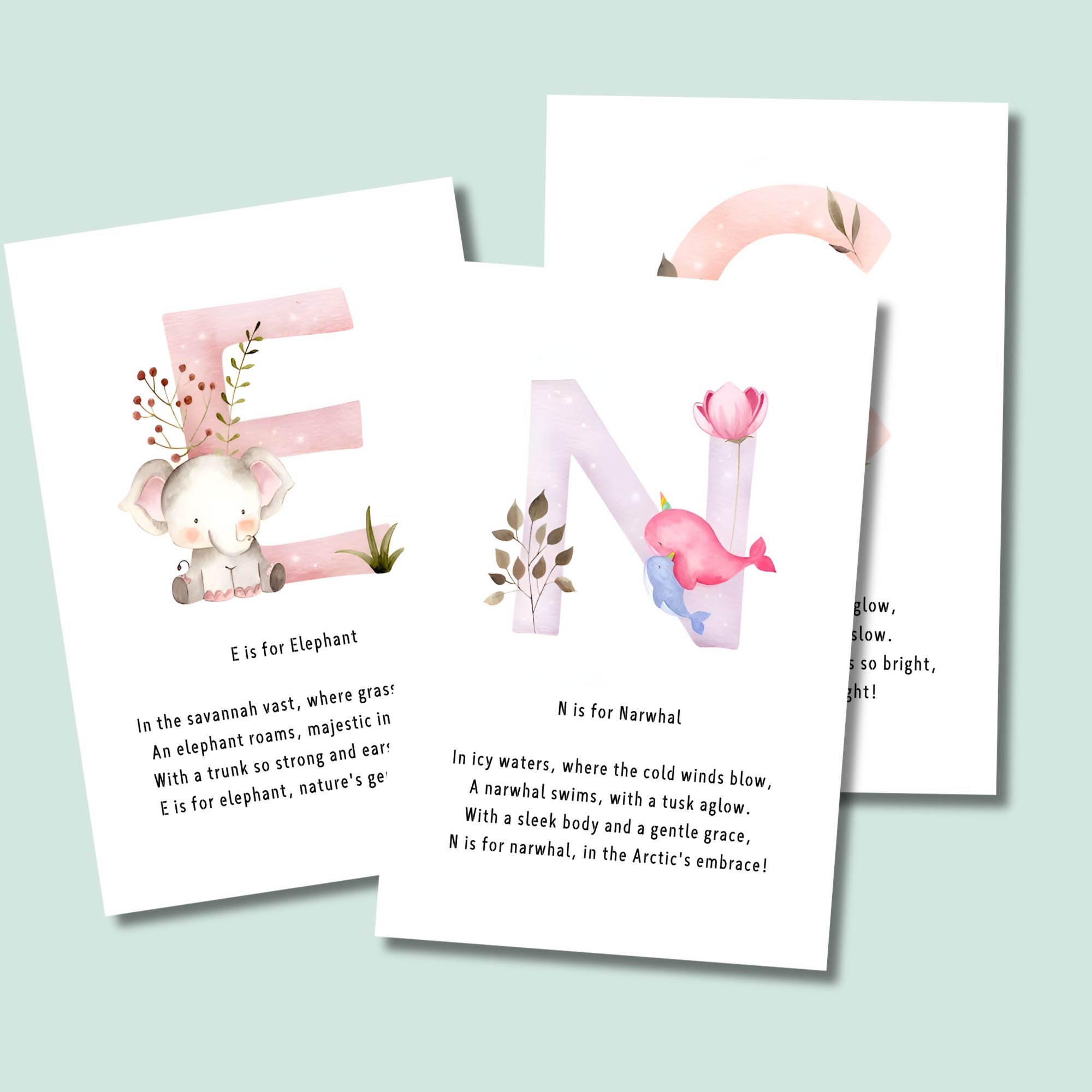 Animal Alphabet Flashcards Alphabet Flashcards ABC Flashcards Animal ...