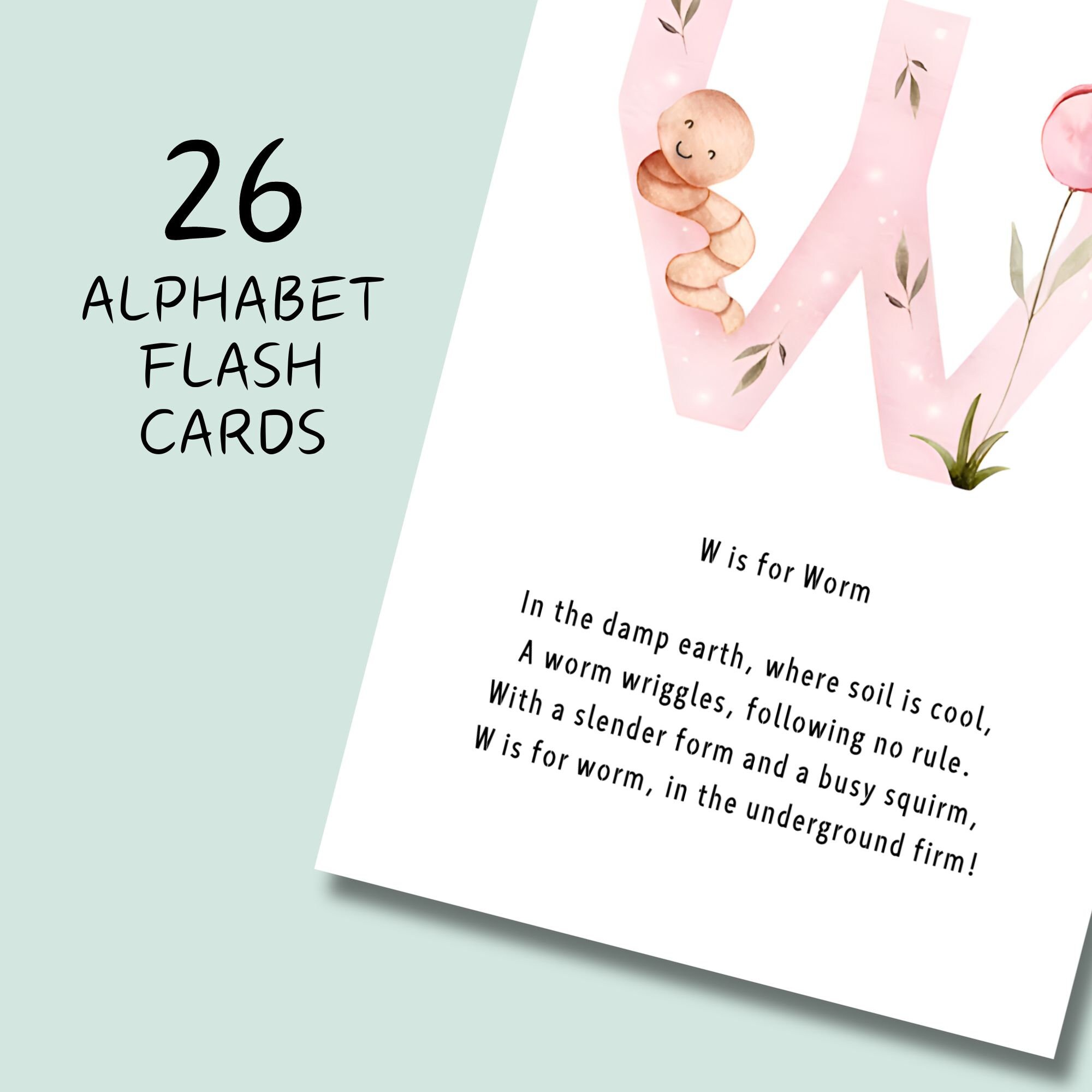 Animal Alphabet Flashcards Alphabet Flashcards ABC Flashcards Animal ...