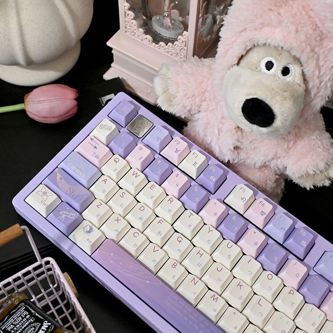 Universe Planet Keycaps Set, Starry Sky Purple Keycap Set, Aerospace ...