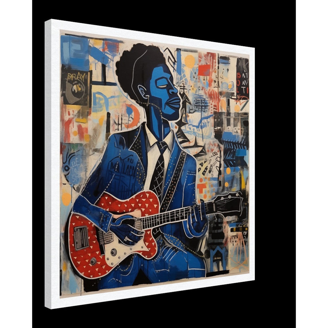 Chicago Blues. Street, Grafitti Art Collage. Canvas - Etsy