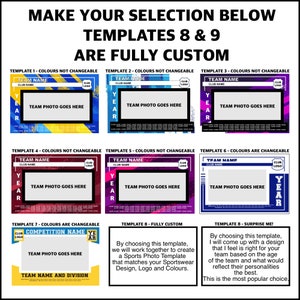 Custom Sports Team Photo Template - Etsy