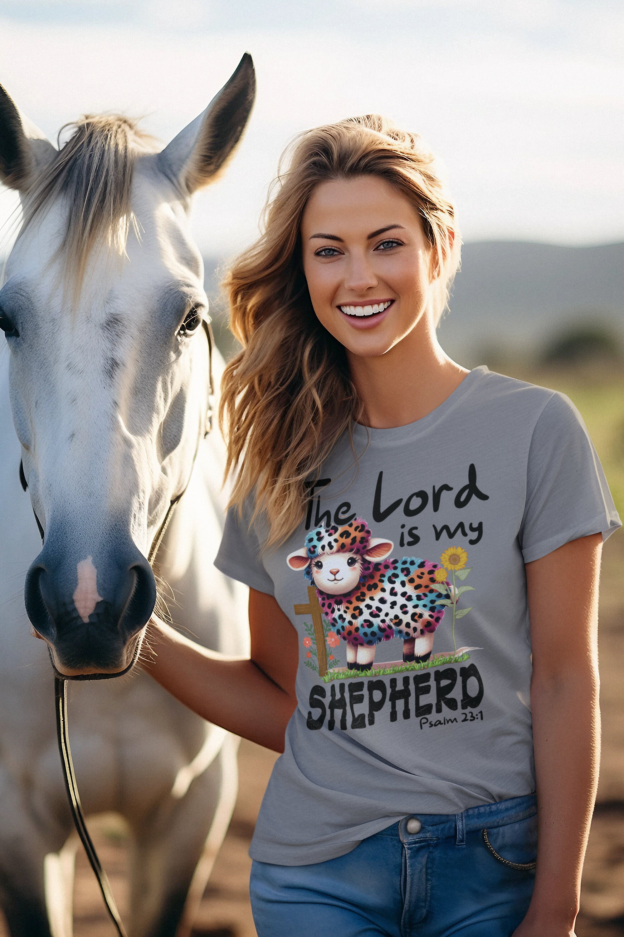 Inspirational Sweet Lamb the Lord is My Shepherd T-shirt - Etsy
