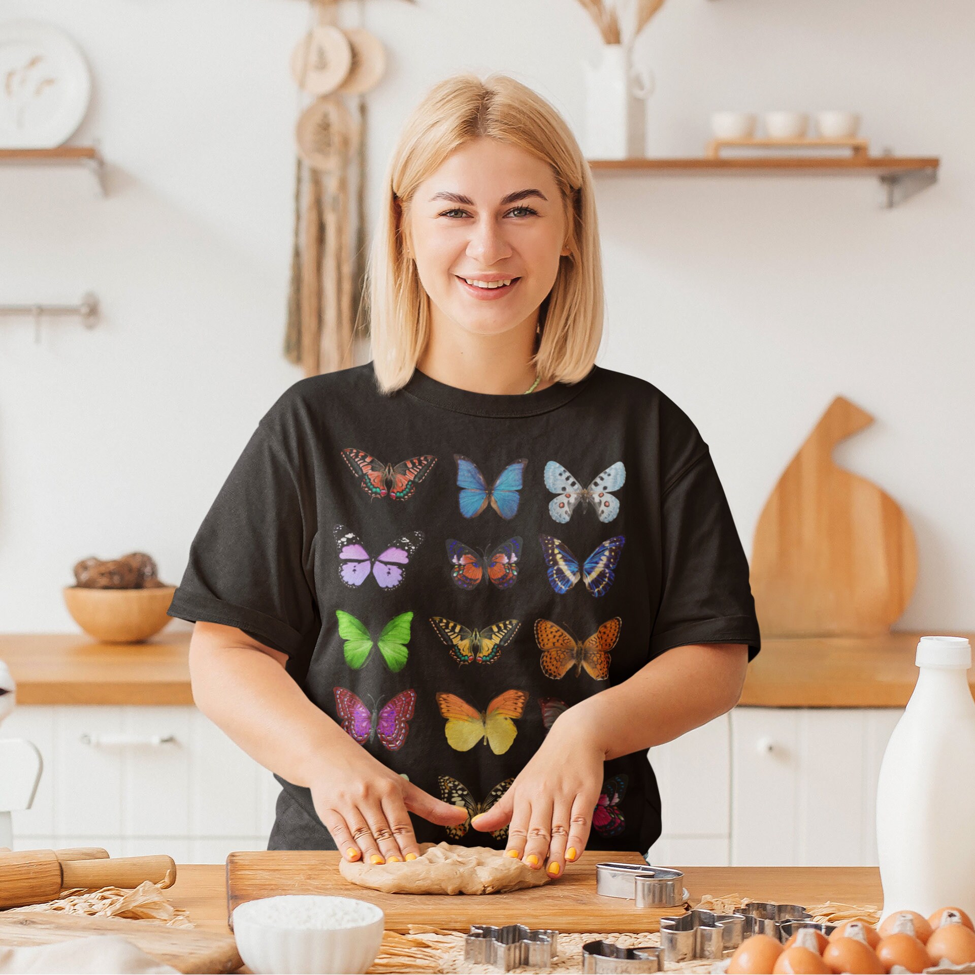 Whimsical Butterfly Tee, Zoo Collection, Jersey Top for Adults - Etsy
