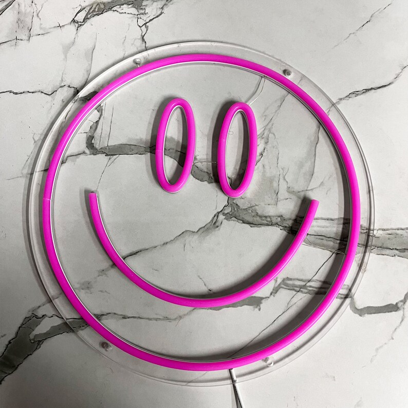Smiley Face Neon Sign,led Light Signs for Bedroom Wall Decor,led Neon ...