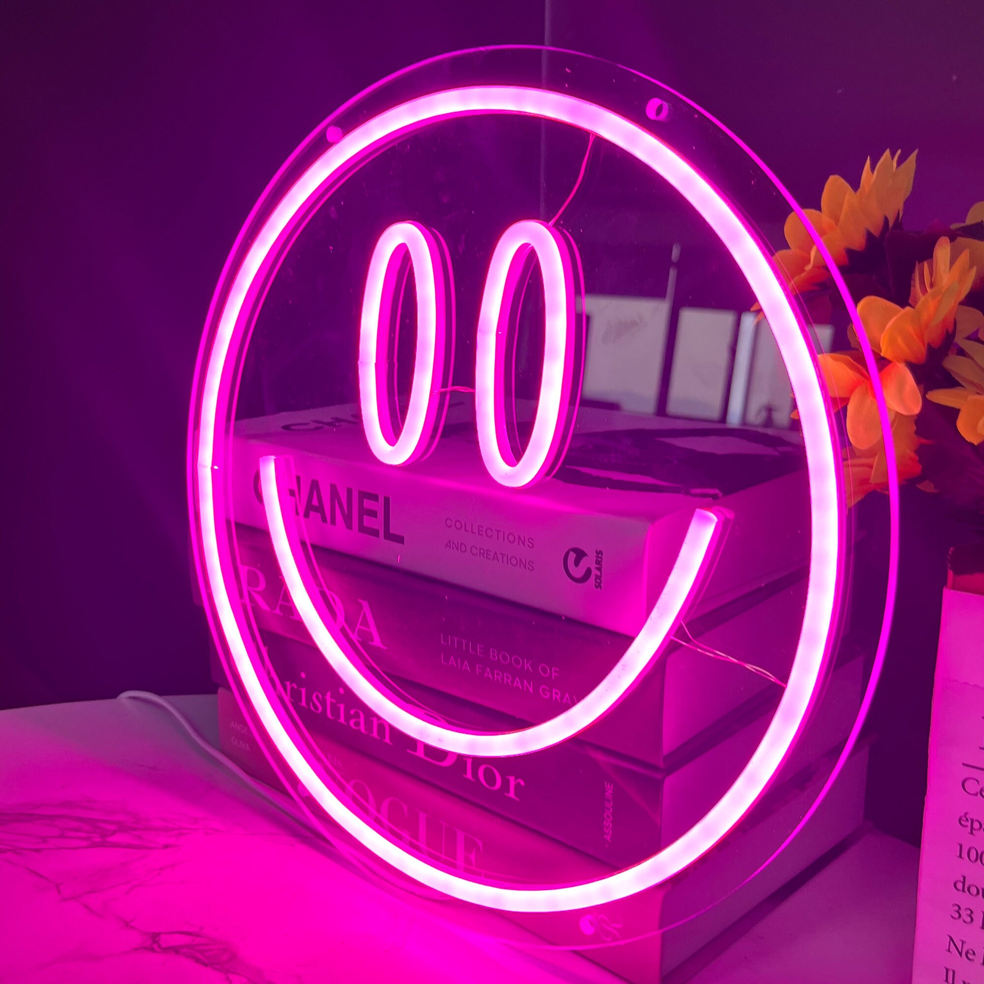 Smiley Face Neon Sign,led Light Signs for Bedroom Wall Decor,led Neon ...