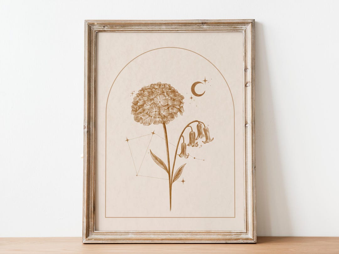 Libra Constellation & Birth Flower | September October Hydrangea ...