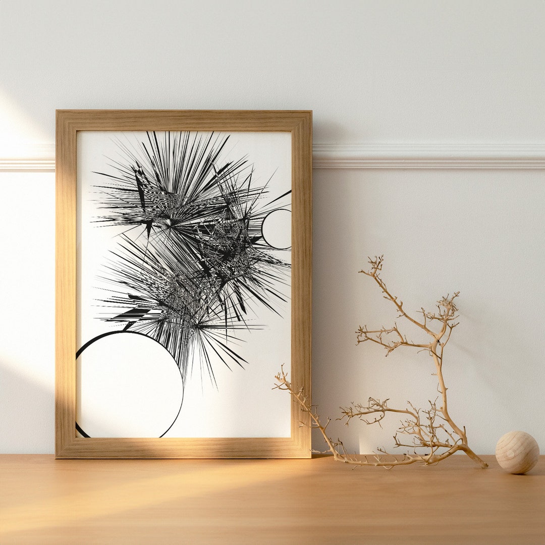 Black Lines Art, Black and White Art, Abstract Canvas Art, Modern ...