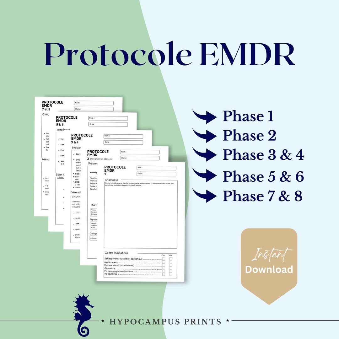 EMDR Detailed Protocol, Trauma Treatment, Trauma Therapy, EMDR Script ...